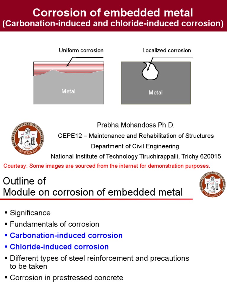Corrosion of Embedded Metal: (Carbonation-Induced and Chloride-Induced ...