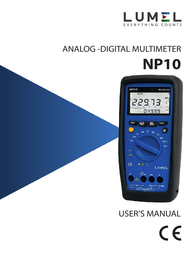 Analog - Digital Multimeter | PDF | Capacitor | Fuse (Electrical)