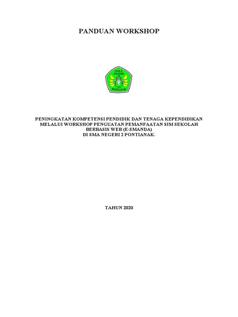 Proposal Workshop Penyusunan Perangkat P | PDF