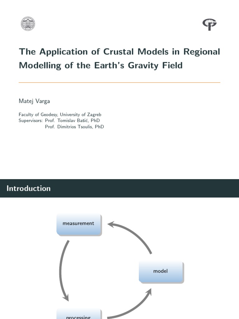 The Application of Crustal Models in Regional | PDF | Geodesy | Geophysics