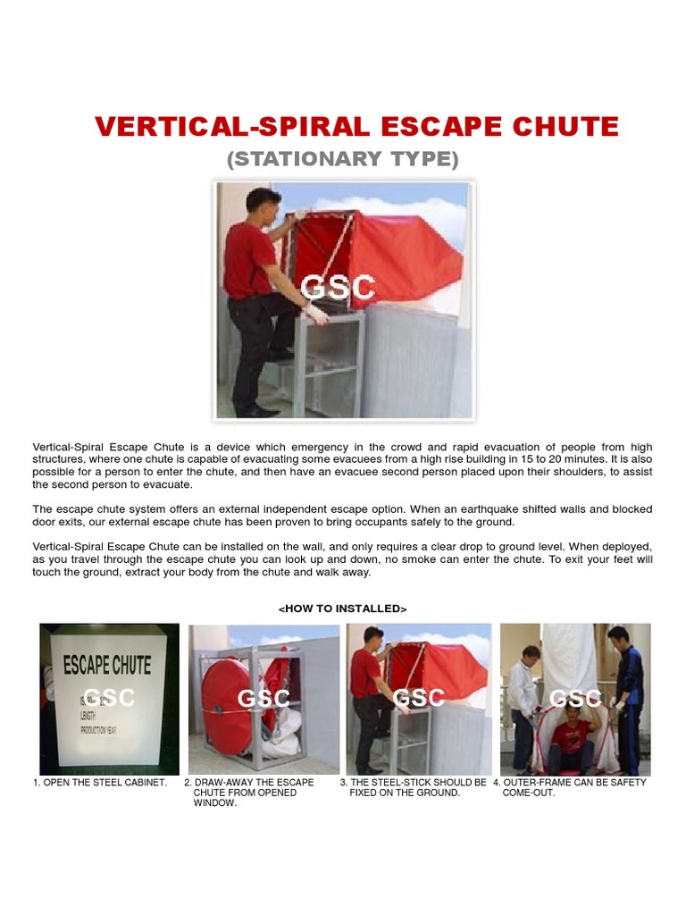Vertical-Spiral Escape Chute | PDF | Building Engineering | Civil ...