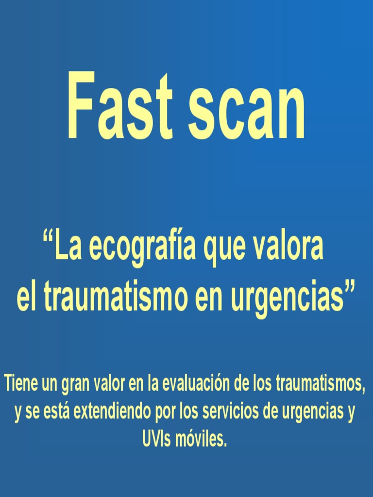 Eco Fast PDF | PDF | Ultrasonido médico | Hígado