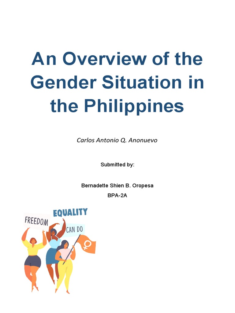 1 An Overview of The Gender Situation | Download Free PDF | Feminism ...