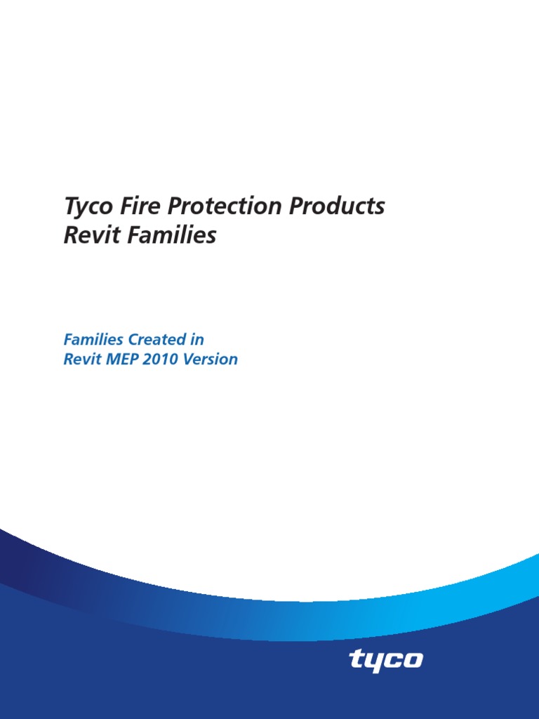 Tyco Fire Protection Products Revit Families | PDF | Autodesk Revit ...