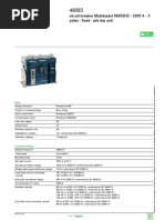 Product Datasheet: Circuit Breaker Masterpact NW16H1 - 1600 A - 4 Poles ...
