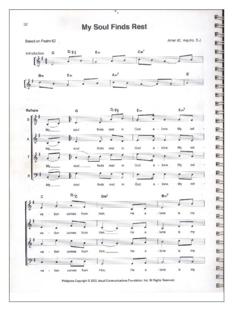 My Soul Finds Rest in God Alone PDF | PDF