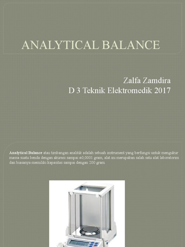 Analytical Balance | PDF