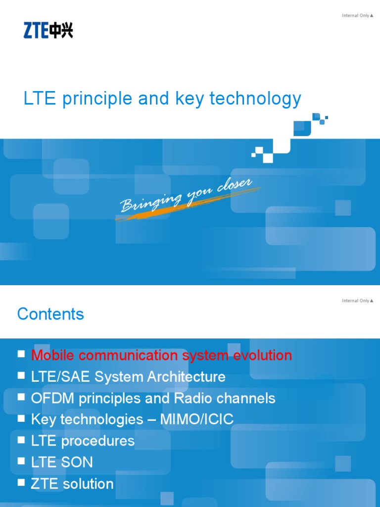 FDD LTE Principle and Key Technology | PDF | Lte (Telecommunication) | Orthogonal Frequency ...