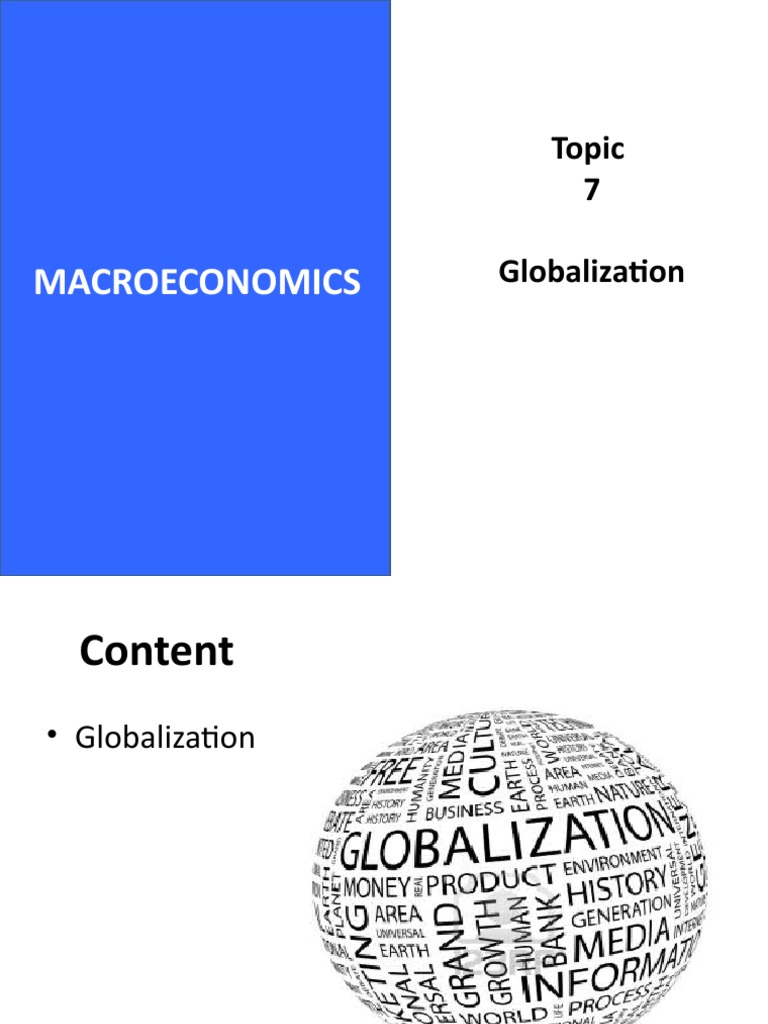 Topic7 Globalization | PDF | Globalization | Foreign Direct Investment