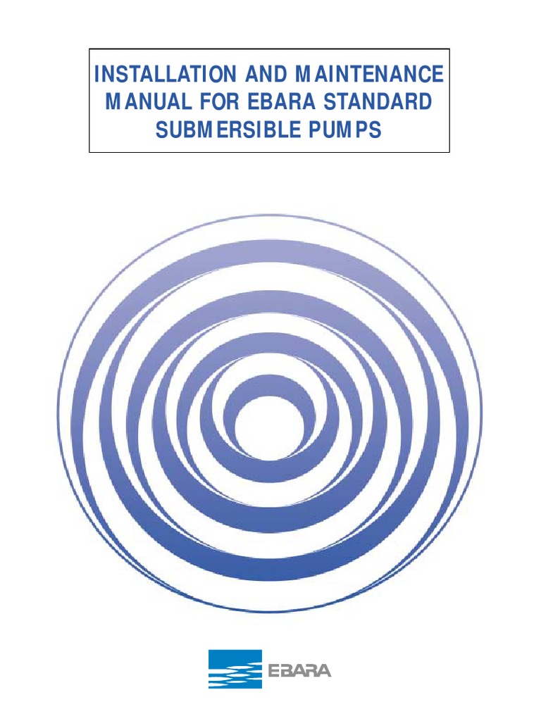 Ebara Submersible Pump PDF | PDF | Insulator (Electricity) | Pump