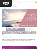 How To Crack The Cabin Crew Interview Cabin Crew Career | PDF | Flight Attendant
