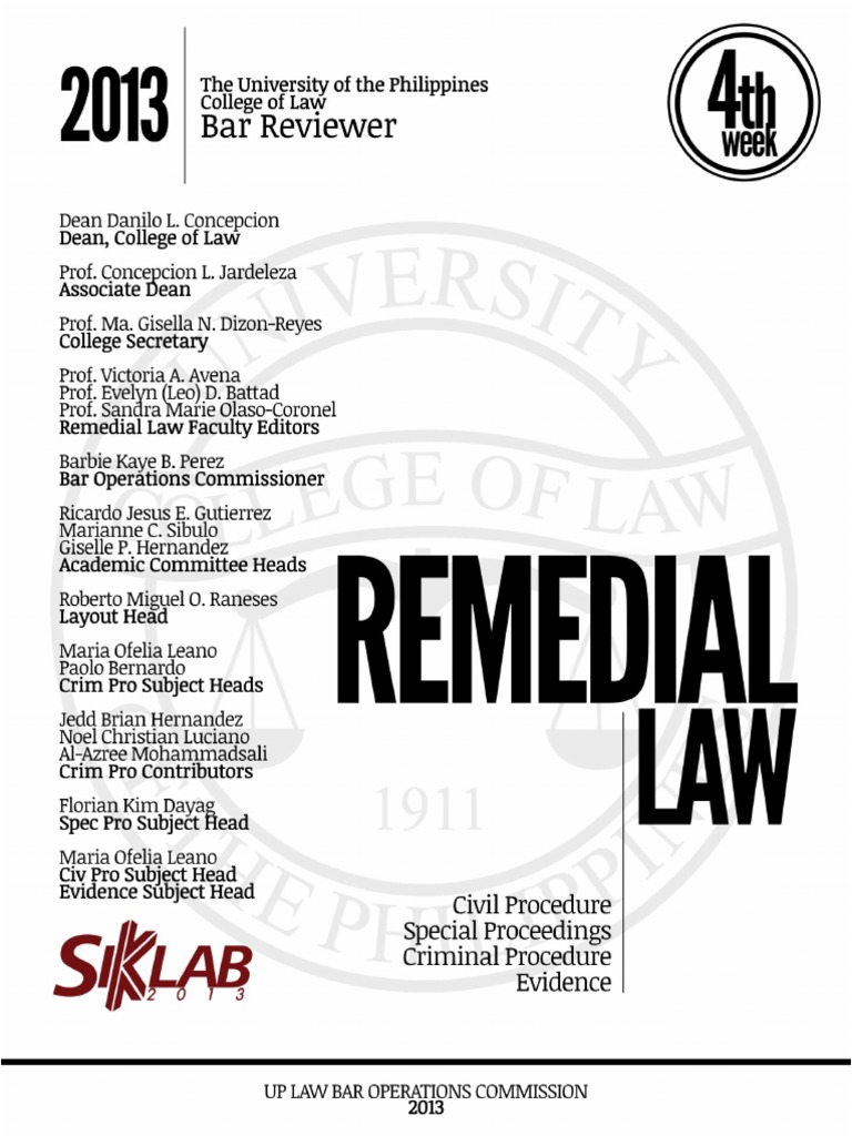 Rem Rev (Up Siklab) | PDF | Joinder | Lawsuit