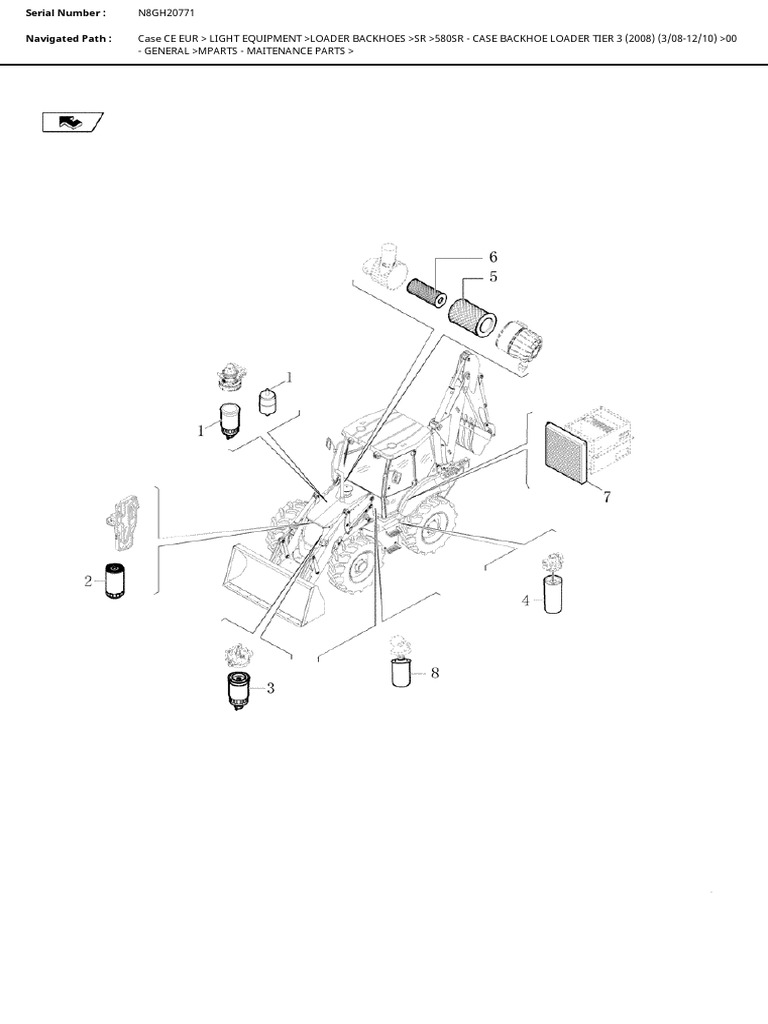 CASE 580SR S.N. N8GH20771 - 2 PDF | PDF
