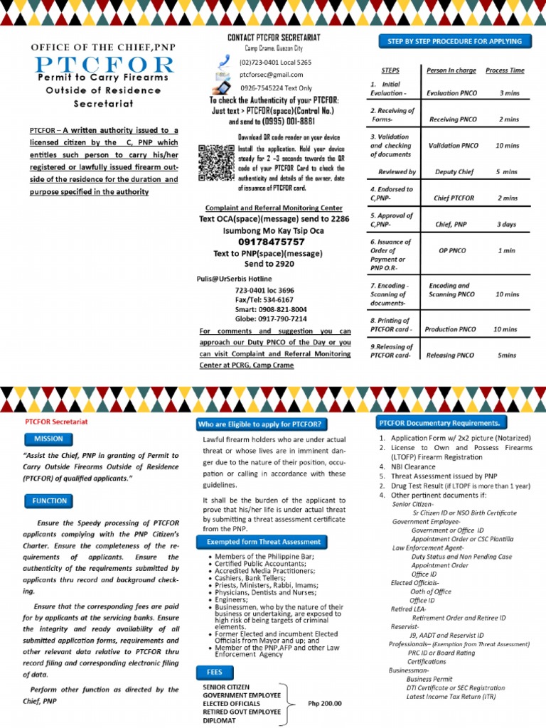 PTCFOR Form 2019 | PDF