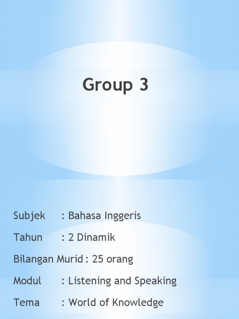 Group 3 Presentation | PDF