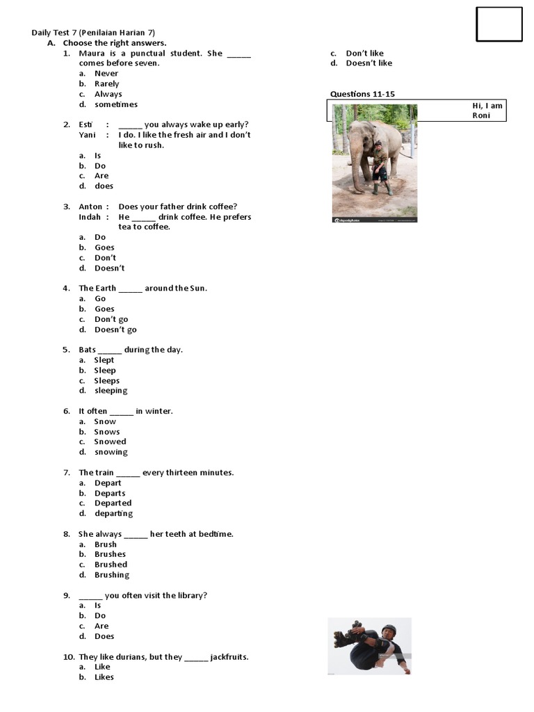 A. Choose The Right Answers | PDF