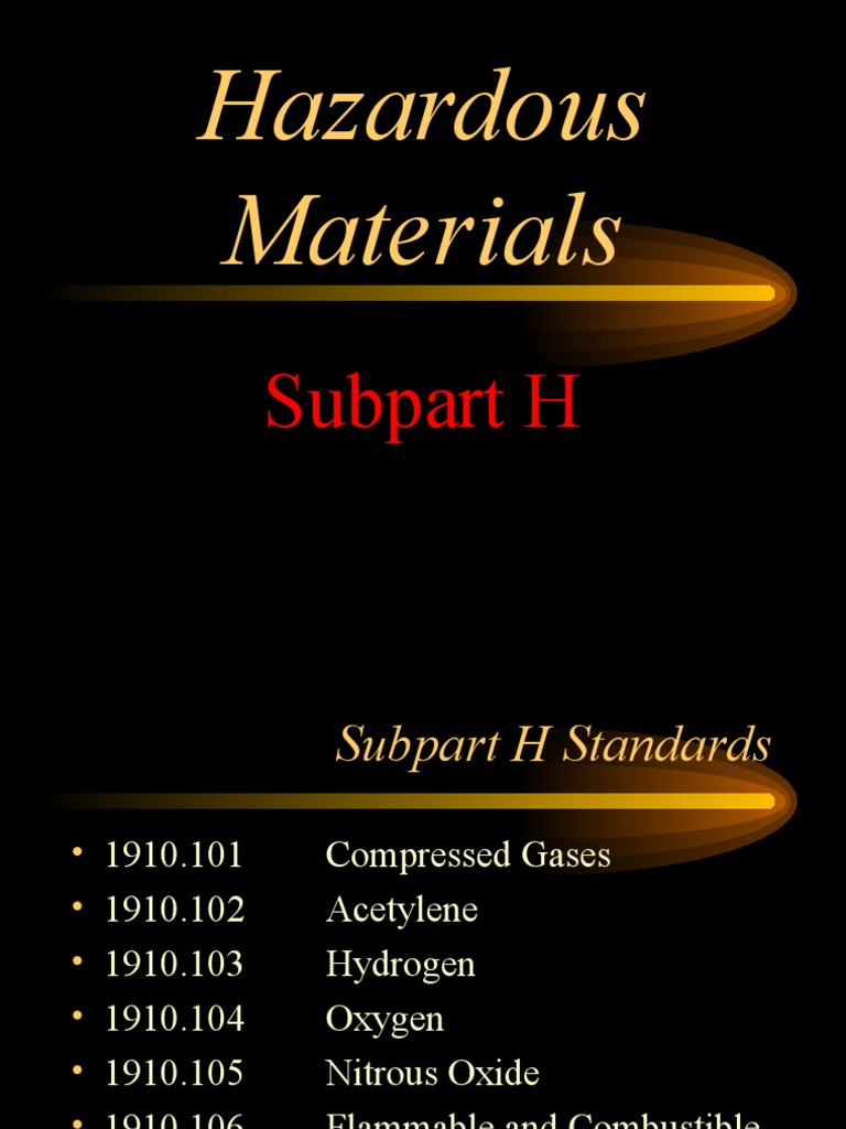 Flammable Hazardous Materials 1 | Download Free PDF | Physical ...