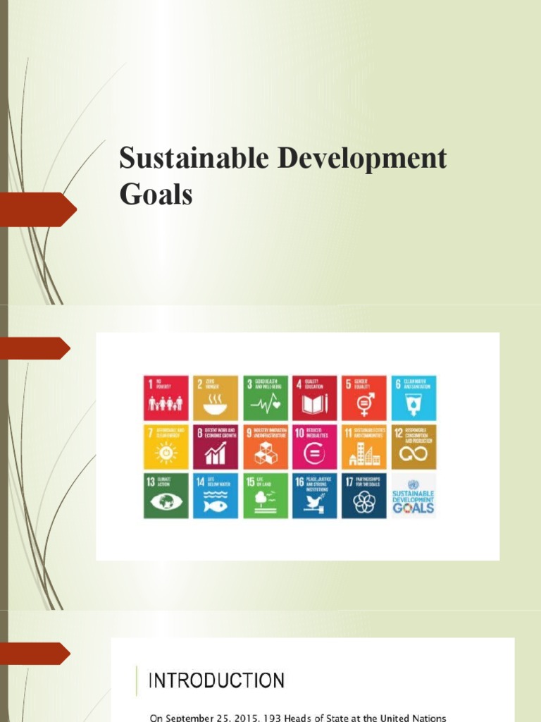 STS Sustainable Development Goals