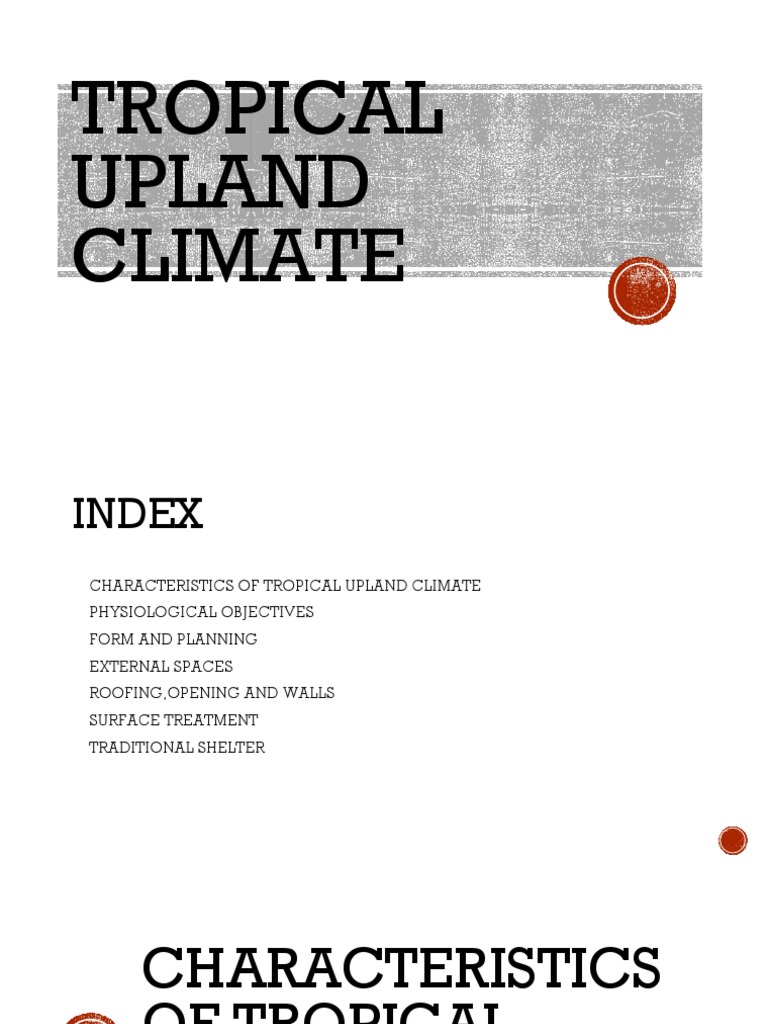 Tropical Upland Climate | PDF | Rain | Climate