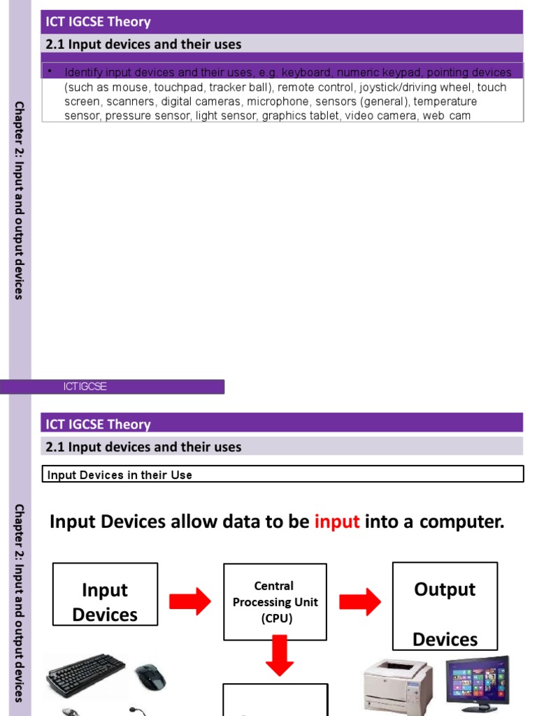 2.1 Input Devices and Their Uses | PDF | Graphical User Interfaces ...