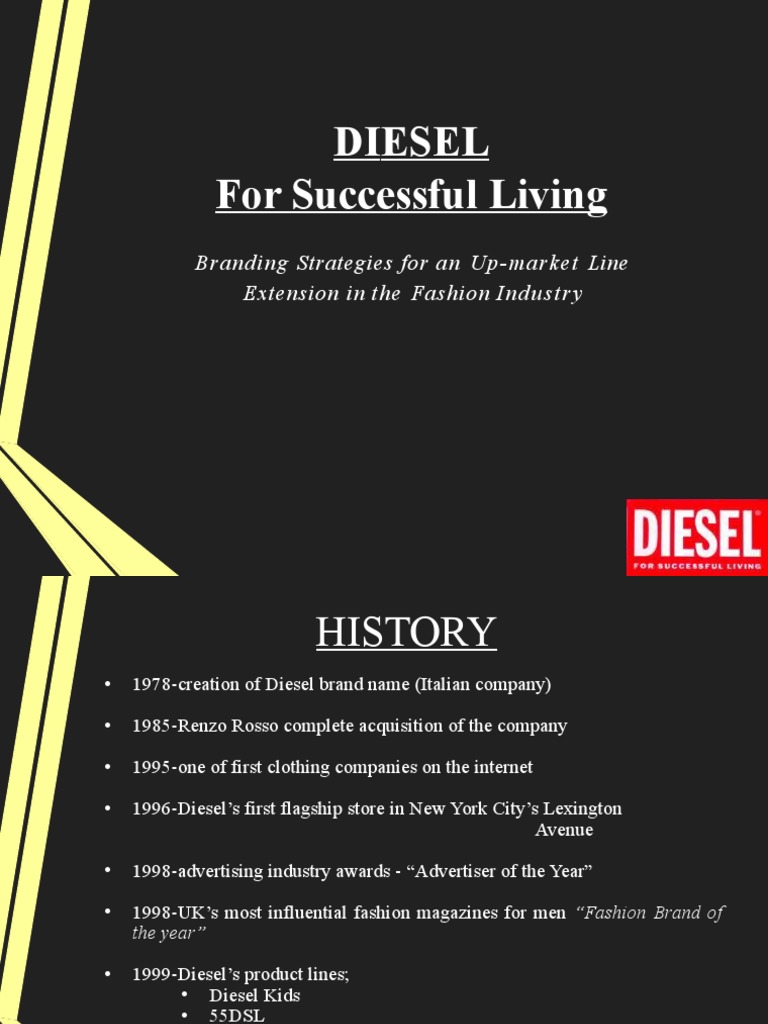 Diesel For Successful Living: Branding Strategies For A N Up-Market ...