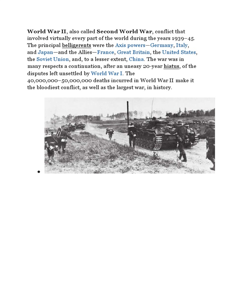 Untitled Document War 2 | PDF | Division (Military) | World War II