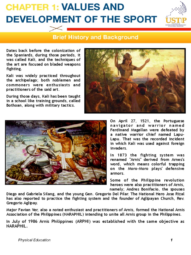 Chapter 1: History and Background of Arnis | PDF | Philippines