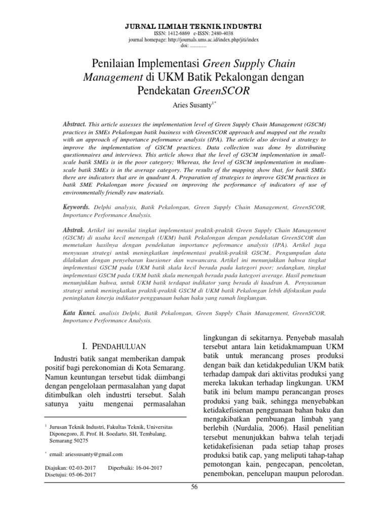 Jurnal Green SCM 2 PDF | PDF
