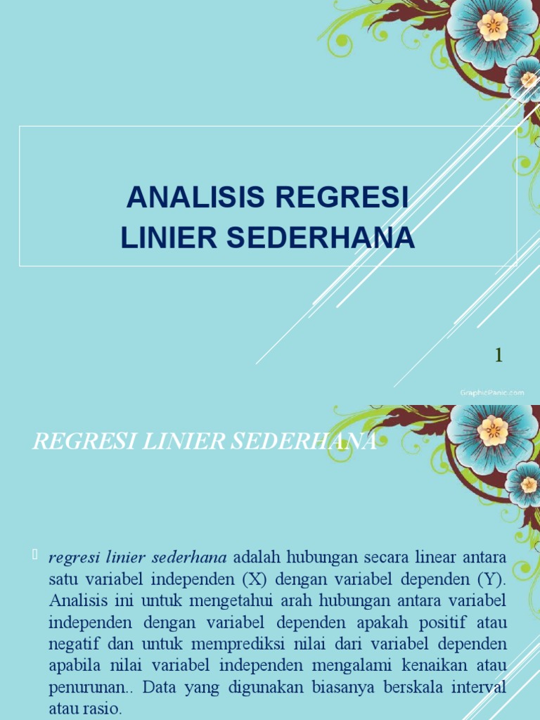 Analisis Regresi Linier | PDF
