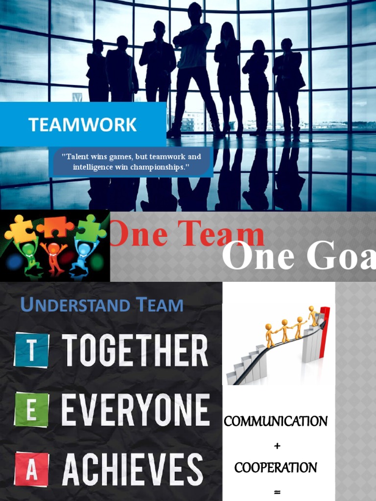 One Team One Goal | PDF | Sales | Goal