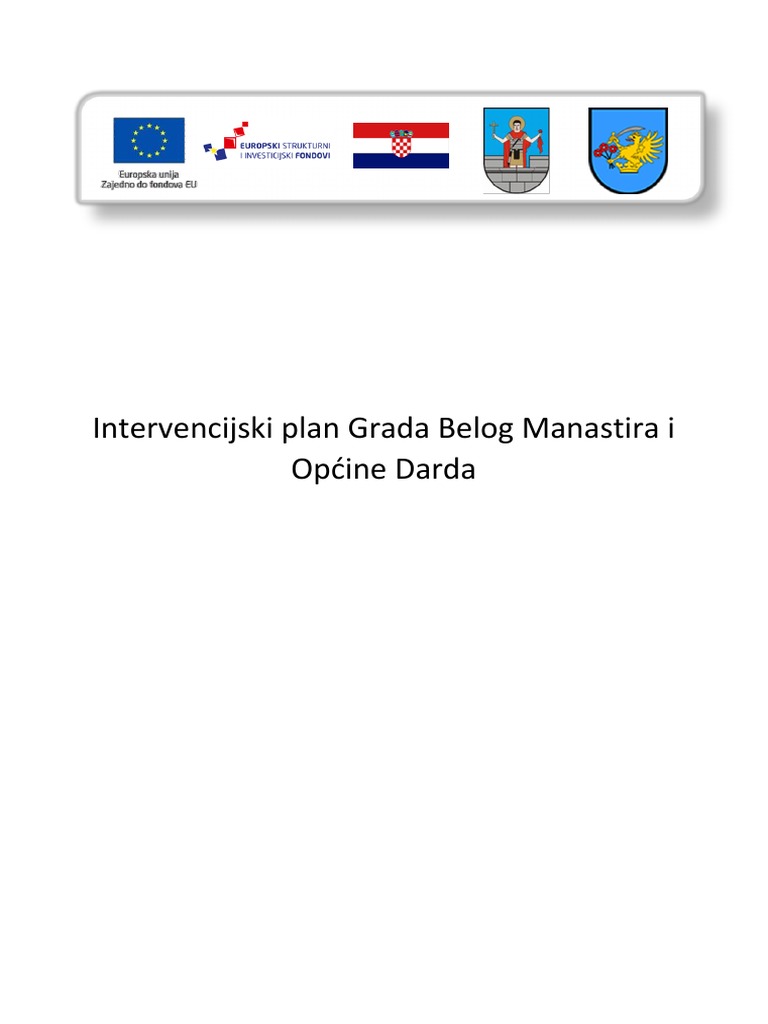 Intervencijski Plan Grada Belog Manastira I Opcine Darda | PDF