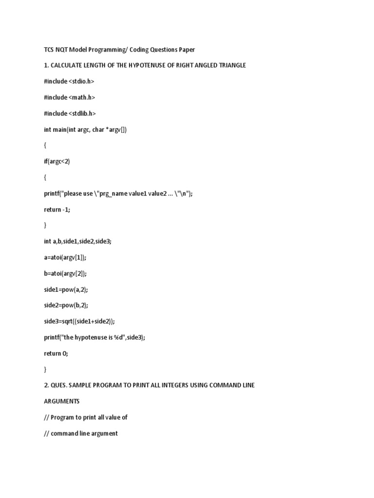 Tcs - NQT Programming Campus - Funda PDF | PDF