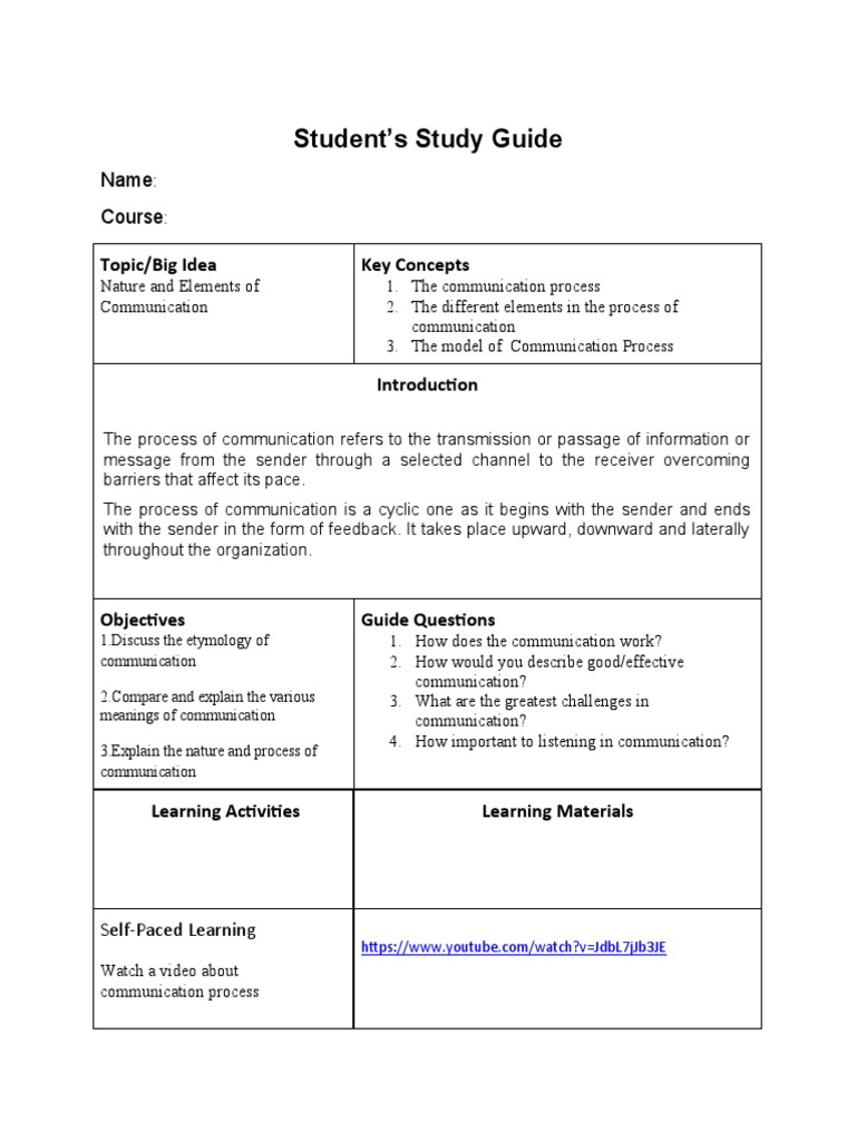 Students Study Guide | PDF | Lecture | News