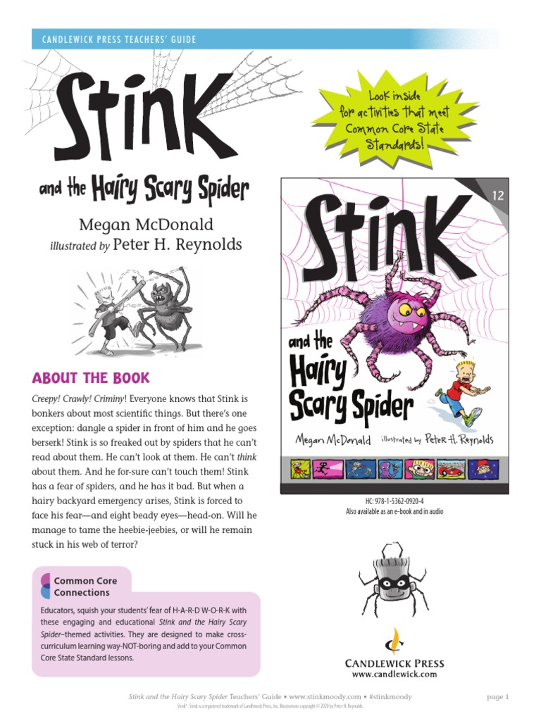 Stink and The Hairy Scary Spider Teachers' Guide | PDF | Reading ...