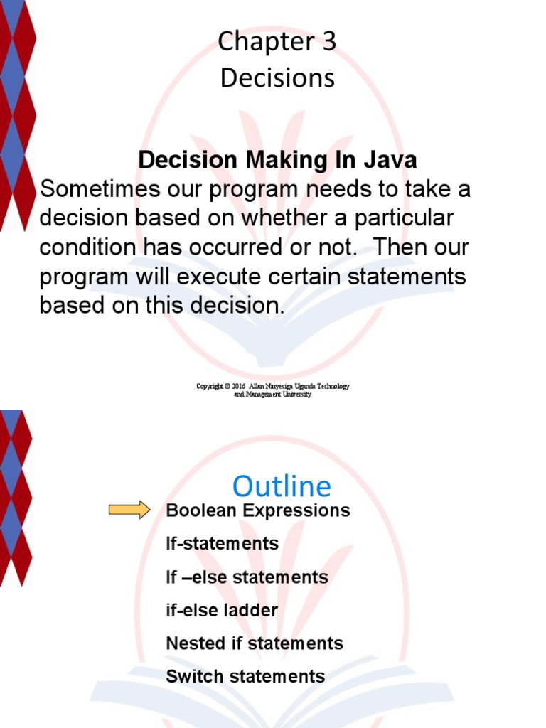 Decisions: Decision Making in Java | PDF | Computer Programming ...