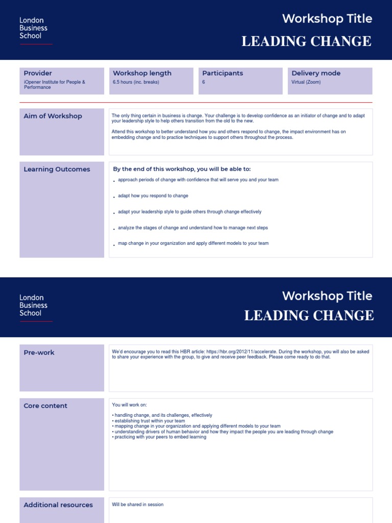 LC - LBS Skills Session Template | PDF | Leadership ...