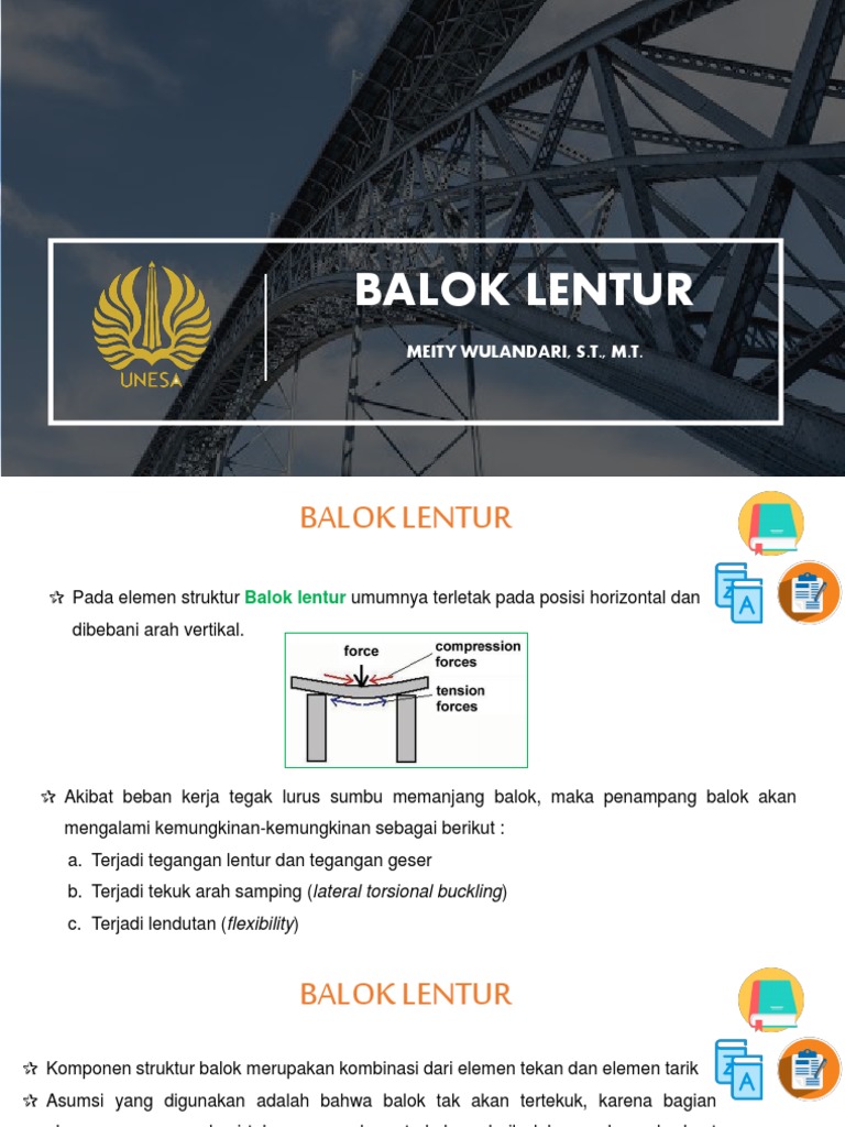 Balok Lentur: Desain dan Analisis | PDF