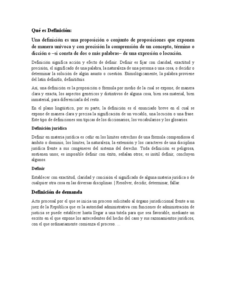Definición y significado de términos | PDF