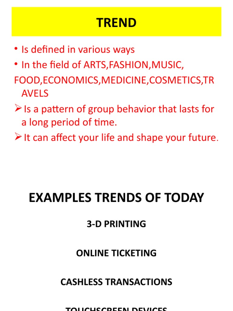 Understanding Trends and Fads Explained | PDF