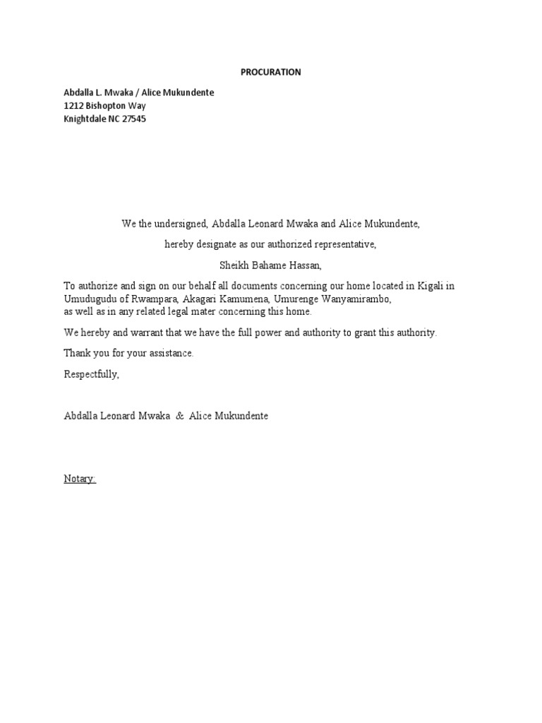 Home Authorization Procure Document | PDF