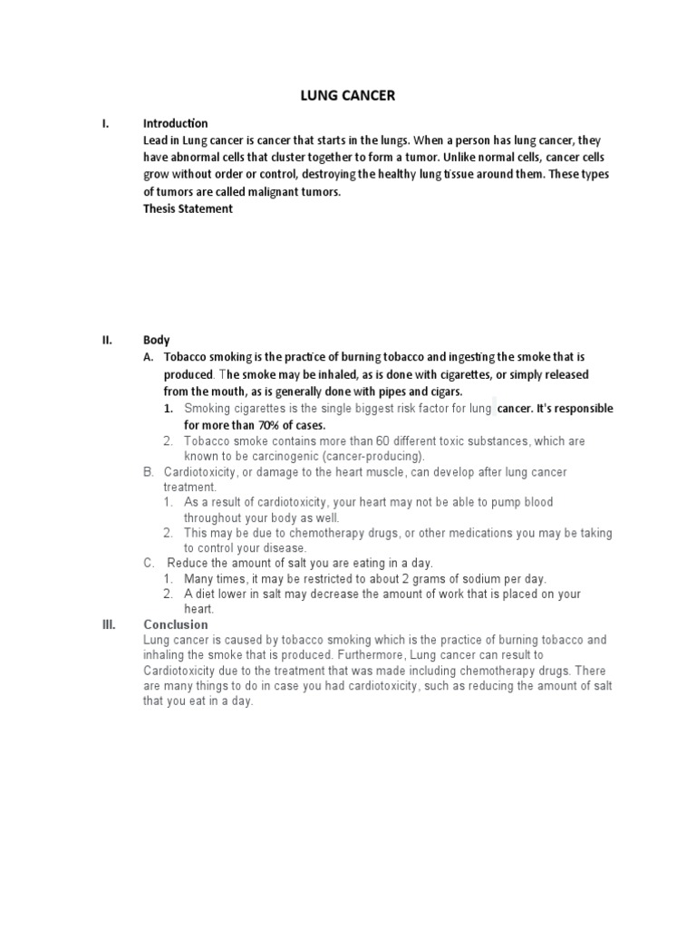 Cause and Effect Outline | PDF
