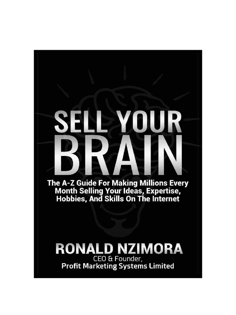 Sell Your Brain - PDF PDF | PDF | Publishing | Online Advertising