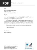 Promissory Letter For Lacking Documents | PDF