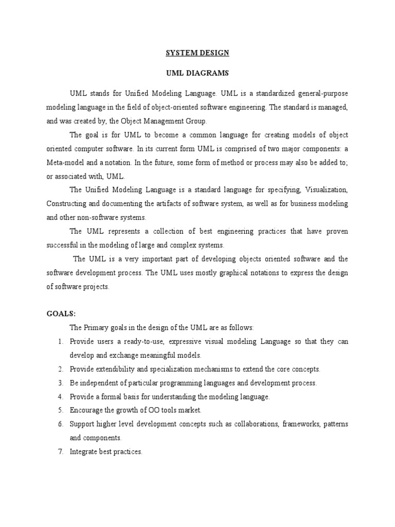 System Design Uml Diagrams | PDF | Unified Modeling Language | Use Case