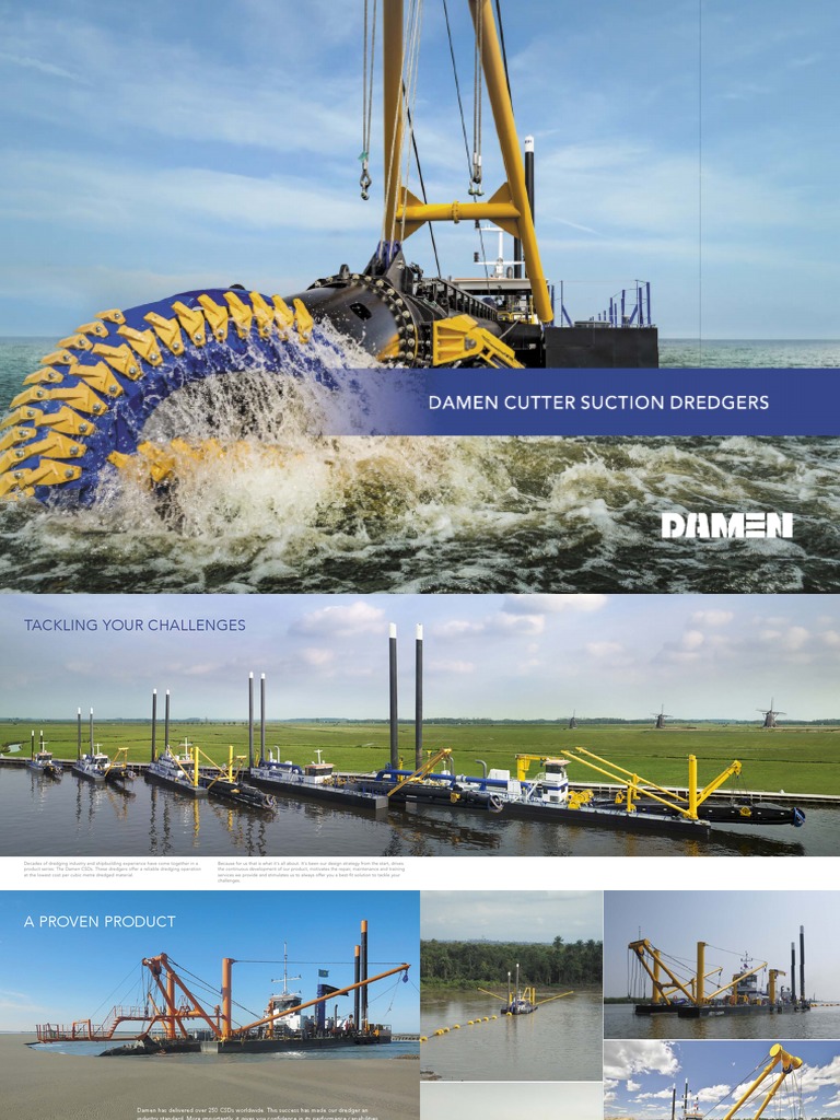 Damen-CSD Cutter Suction Dredgers | PDF | Dredging | Pump