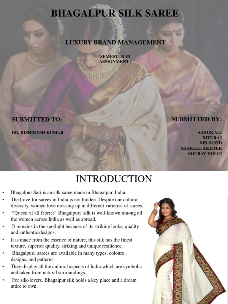 Luxury Brand BGP Saree PDF | PDF | Silk | Weaving