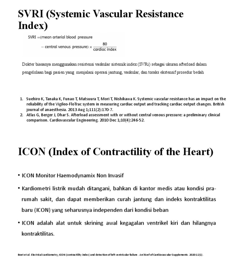 Indeks Resistensi Vaskular Sistemik (SVRI) | PDF