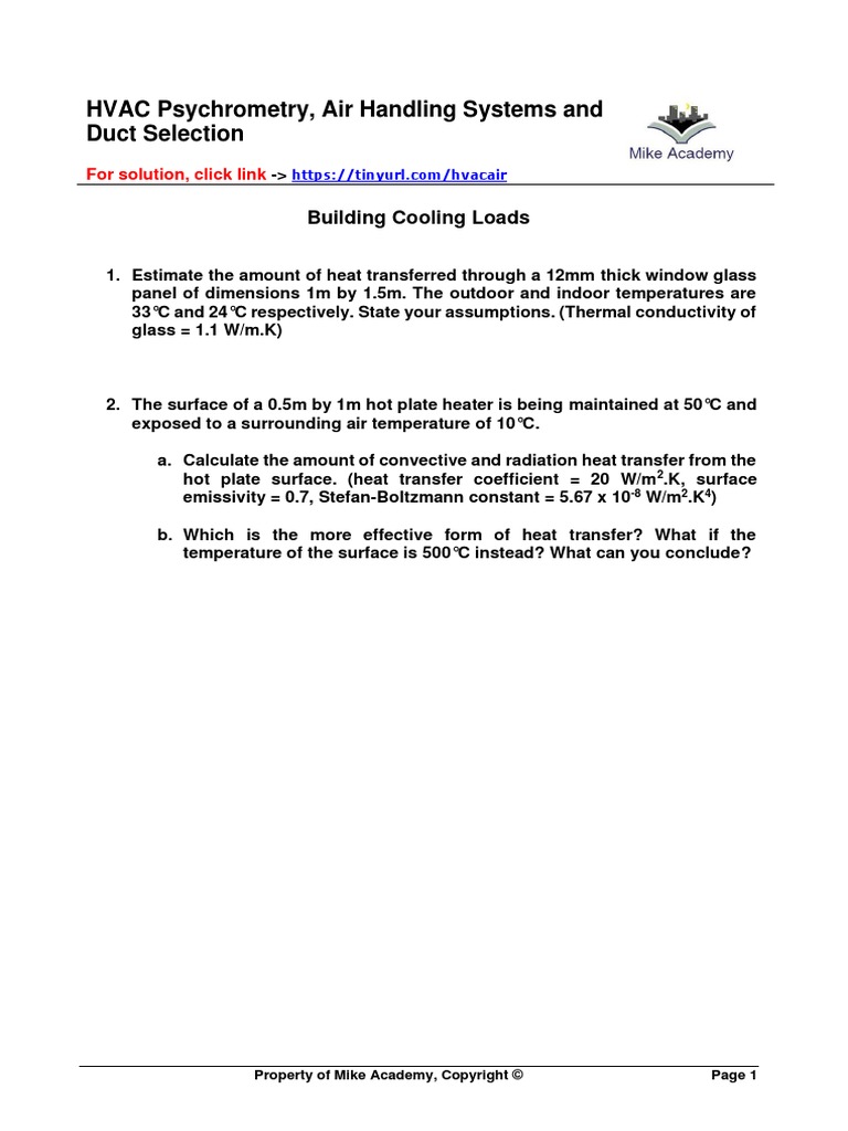 02-Building Cooling Loads | PDF | Heat Transfer | Heat
