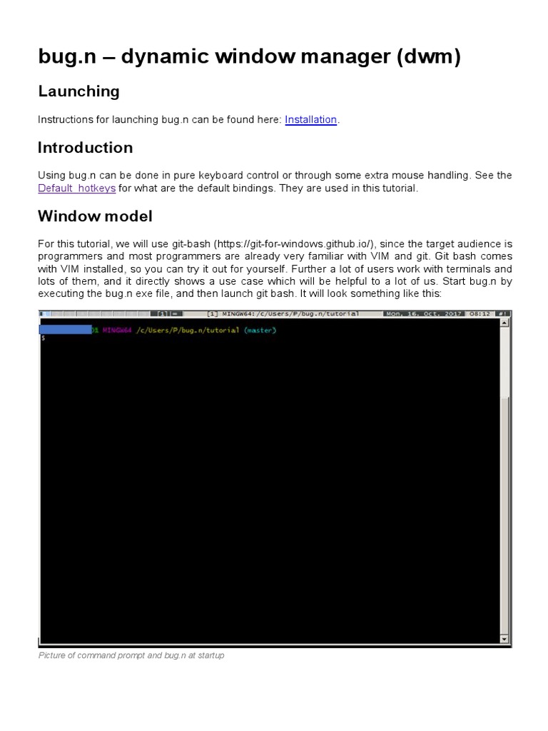 Tutorial 01 - Window Splitting | PDF | Microsoft Windows | Command Line Interface