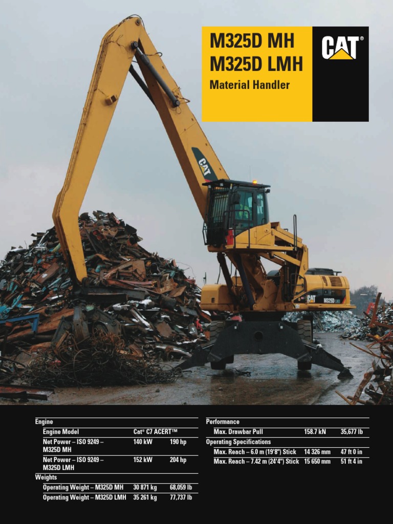 M325D MH M325D LMH: Material Handler | PDF | Engines | Horsepower